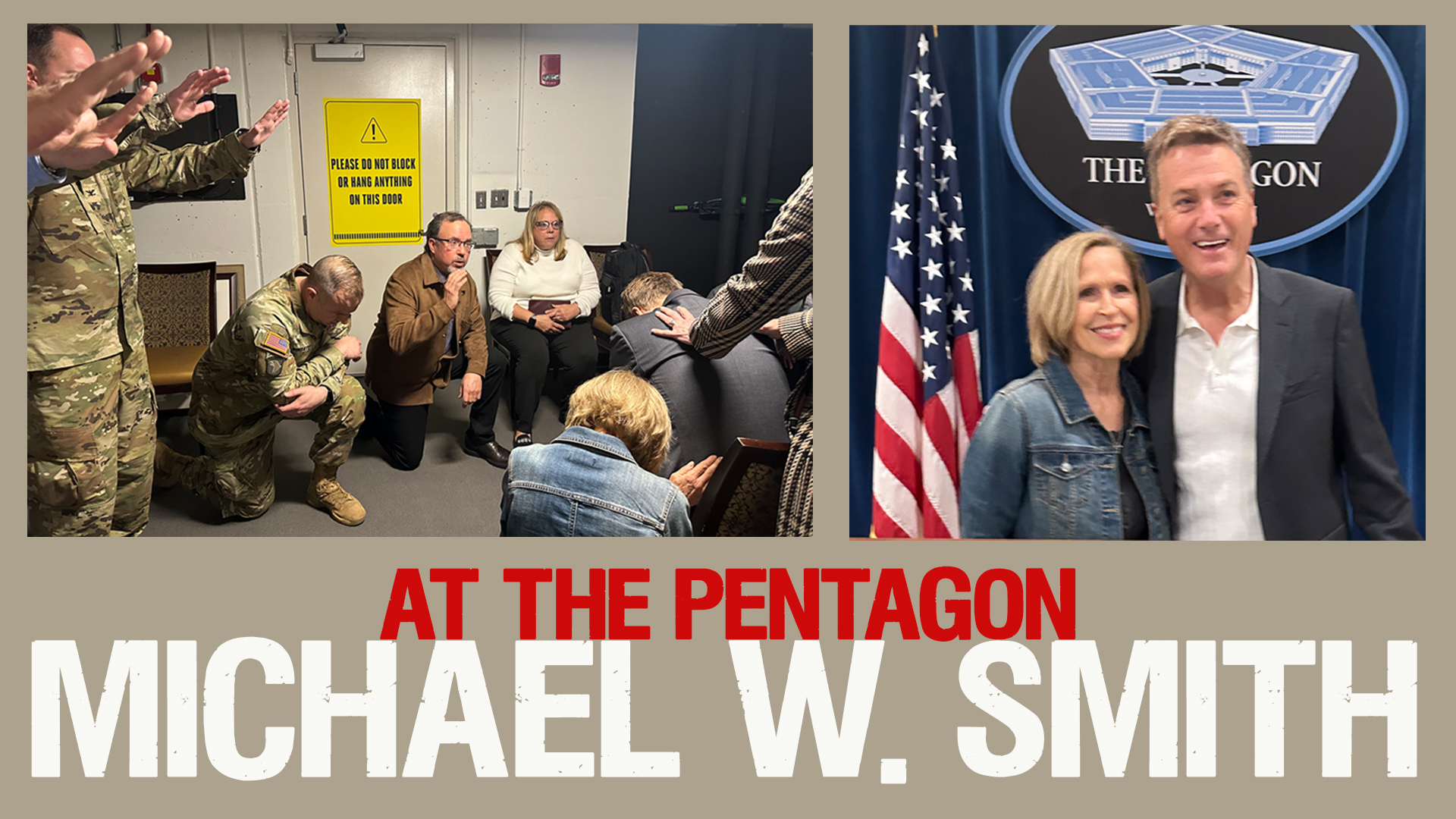 MICHAEL W. SMITH AT THE PENTAGON! - Lamplighter Ministries